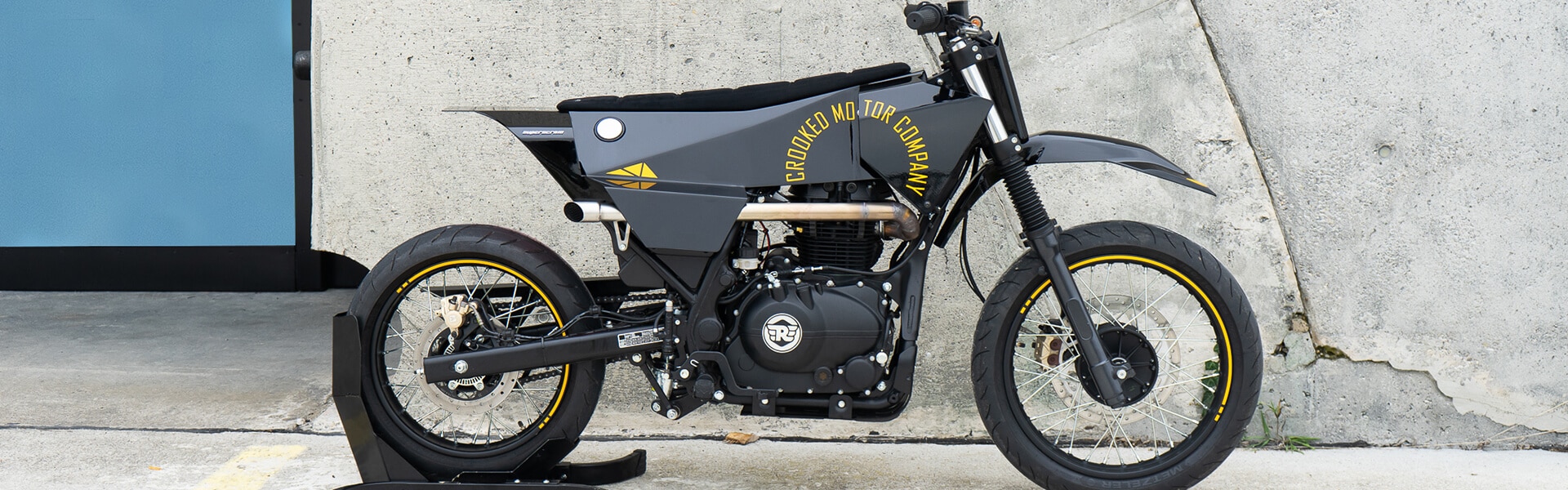 Crooked Motorcycle Super Scram | Scram 411 Custom | Royal Enfield UK