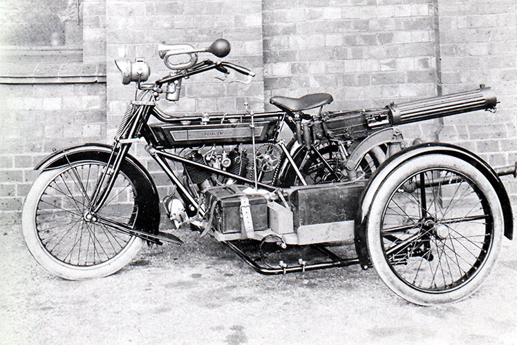 Maxim Gun On A Bicycle