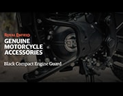 Black Compact Engine Guards | Royal Enfield