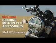 Black LED Indicators for 650 motorcycles | Royal Enfield USA