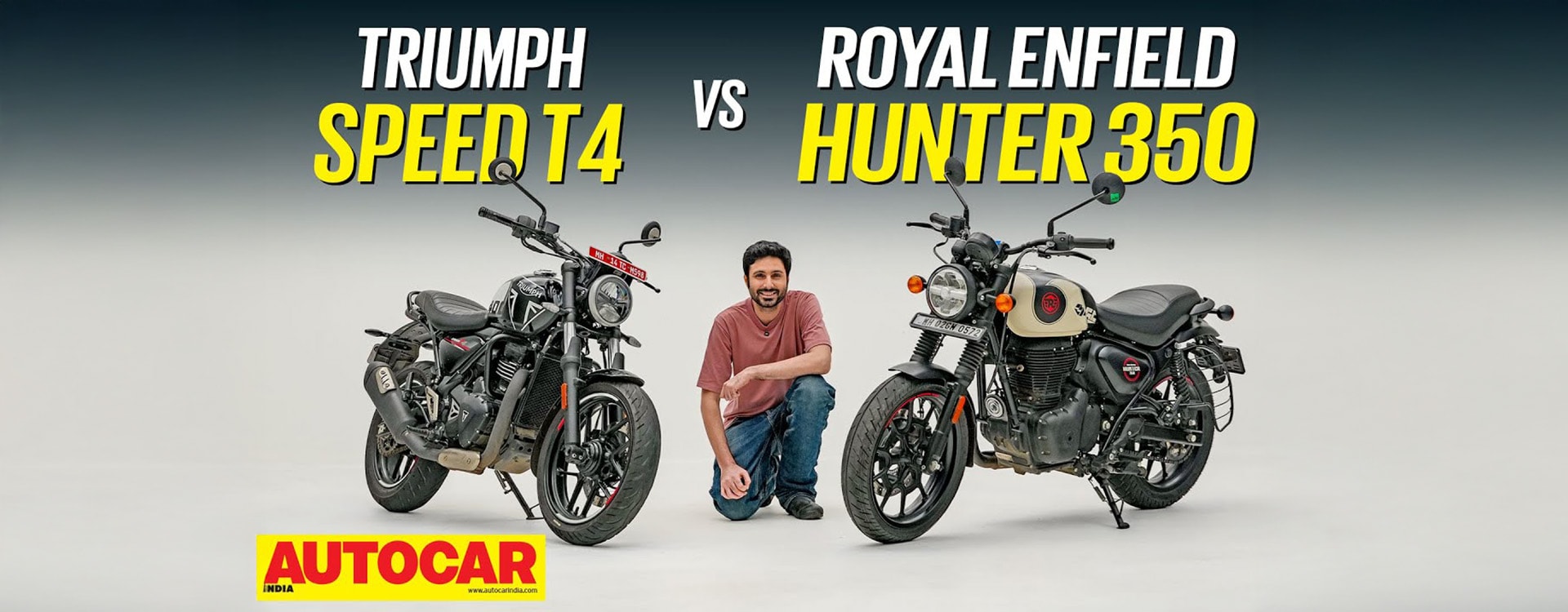 Triumph Speed T4 vs RE Hunter 350 - Affordable neo retro face off ...
